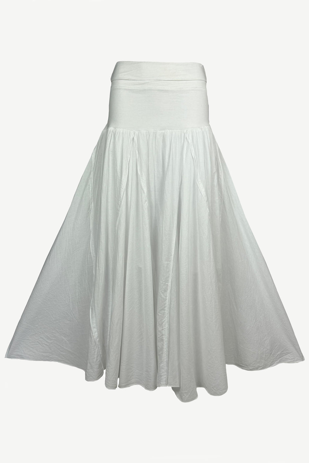 61 SKT White Soft Boho Cotton Convertible Casual Summer Convertible Sk ...