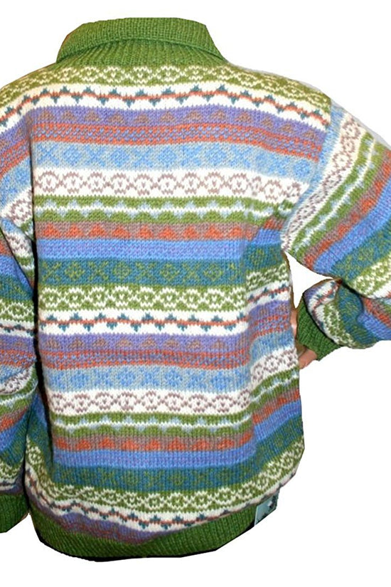 Wool Cardigan Sweater Hand knitted in Nepal – Agan Traders